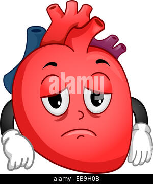 Illustration of sad heart Stock Photo - Alamy