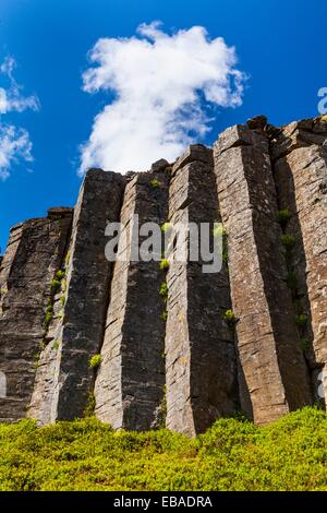 Basaltic columns of Gerouberg, Snaefellsness peninsula, Iceland, Europe ...