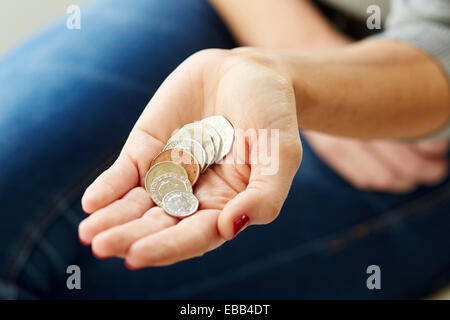 handful of loose change Stock Photo - Alamy