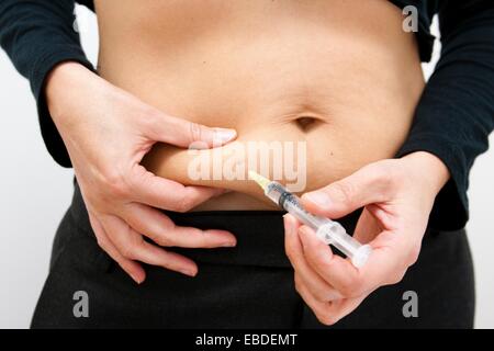 A subcutaneous insulin injection Stock Photo - Alamy