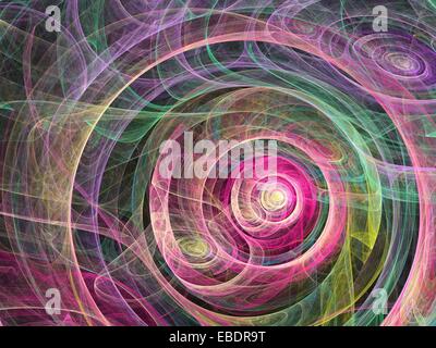 Abstract shapes made of fractal textures Stock Photo - Alamy