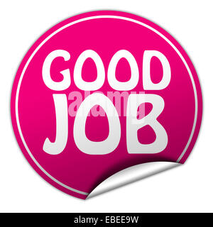 great deal round pink sticker on white background Stock Photo - Alamy