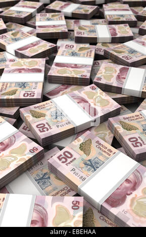 Stack of Mexican Pesos Stock Photo - Alamy