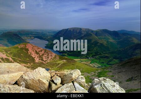 Red Pike, Bleaberry Tarn and Cummock Water Stock Photo - Alamy