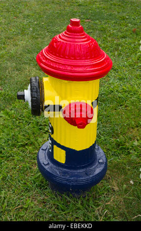 painted fire hydrants in Milford CT Stock Photo - Alamy
