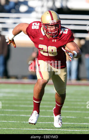 November 29, 2014: Boston College Eagles wide receiver Josh Bordner (8 ...