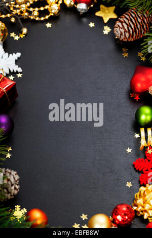 Decorative festive Christmas wreath. Wreath with red and golden ...