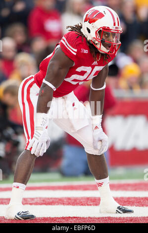 November 29, 2014: Wisconsin Badgers running back Melvin Gordon #25 ...