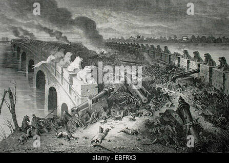 Second Opium War (1856-1860). Landing of the allied troops of France ...