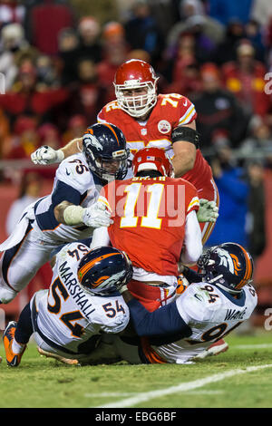 Kansas City Chiefs linebacker Brandon George (50) lines up during the ...