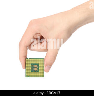 Processor in the hand Stock Photo - Alamy