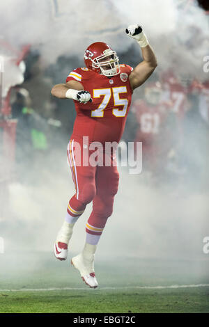 Kansas City Chiefs guard Mike Caliendo comes onto the field during ...