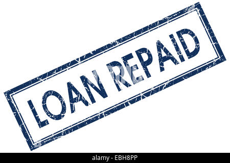 repaid blue square stamp Stock Photo - Alamy