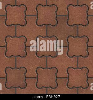 Brown Pavement Consisting of Combined Quadrangle and Octagons, Seamless ...