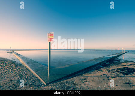 Margate Boating Pool with Vintage Effect Stock Photo - Alamy