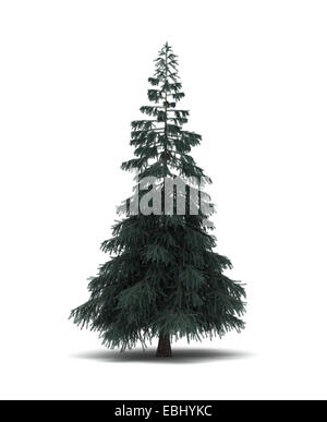 Lonely tree landscape 3D Rendering Stock Photo - Alamy
