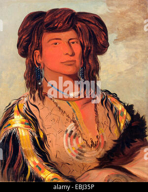 Ha-wón-je-tah, One Horn, Head Chief of the Miniconjou Tribe 1832 by ...