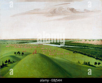 'Fort Union, Mouth of the Yellowstone River' by George Catlin depicts ...