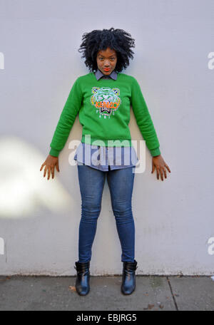 Portrait of Nigerian model, fashion blogger designer & makeup artist in ...