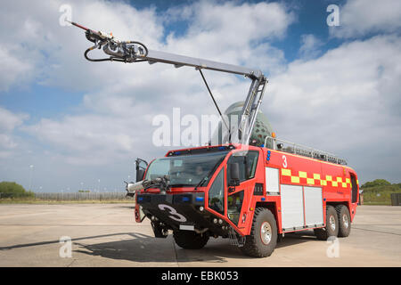 Airport Fire Engine Stock Photo - Alamy