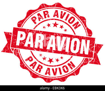 express delivery red round grunge vintage ribbon stamp Stock Photo - Alamy