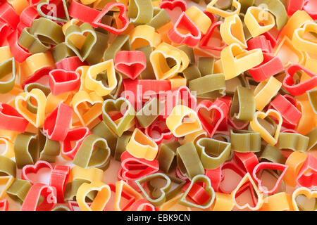 Heart shaped noodles for Valentine's Day Stock Photo - Alamy