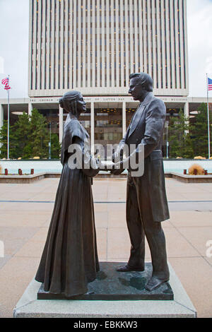Mormons - Emma Smith. Statue of Emma Smith, wife of the prophet Joseph ...