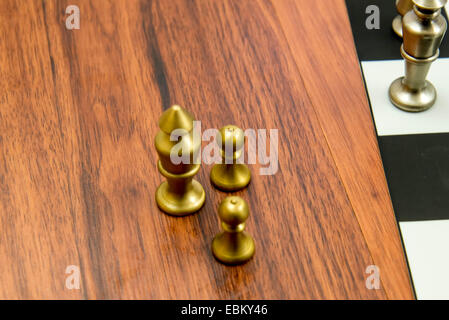 Classic chess game - captured pieces on side of the chessboard Stock ...