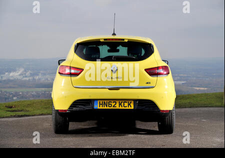 2013 Renault Clio small French hatchback car diesel engine Stock Photo ...