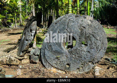 Traditional Stone Money or Rai Yap Island FSM Micronesia Stock Photo ...