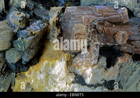 Minerals - Aragonite, close-up Stock Photo - Alamy