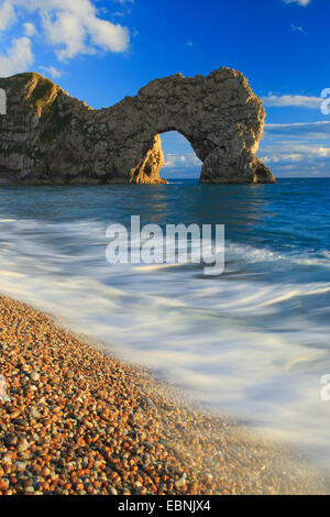 Arch bridge bay Dorset Durdle Door England Europe erosion rock cliff ...