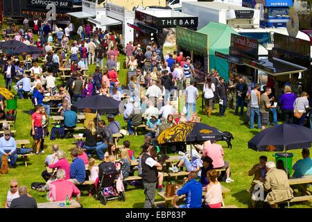 Crowds at Lowther Show, Lowther Estate, Lowther, Penrith, Cumbria UK ...