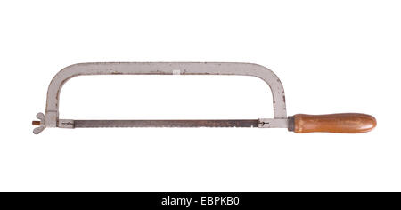 Old rusty hacksaw, isolated on white background Stock Photo - Alamy