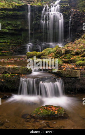 Scaleber Force or Foss Waterfall near Settle North Yorkshire England ...