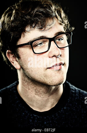 A white European male age 19 in a coffee shot in the UK, image is in ...