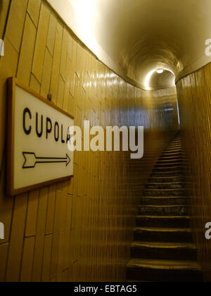 Angled corridor within the dome of St. Peter's Basilica, Rome Stock ...