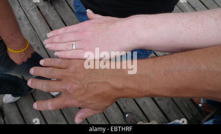 Comparison of the untanned and sun tanned arms of a 24 year old woman ...