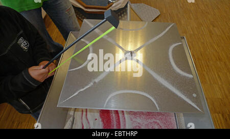 Sand vibration pattern Stock Photo - Alamy