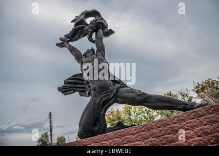 Prometheus monument in Chernobyl Nuclear Power Station, Ukraine Stock ...