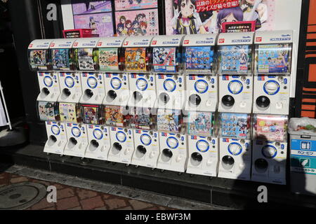 This image of Japanese Capsule Machines was captured in Akihabara ...