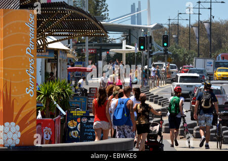 Cavill Mall, Surfer’s Paradise, Queensland, Australia Stock Photo ...