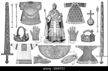 The Crown Jewels. 1. The King's Sceptre with the Cross. 2. The Sceptre ...