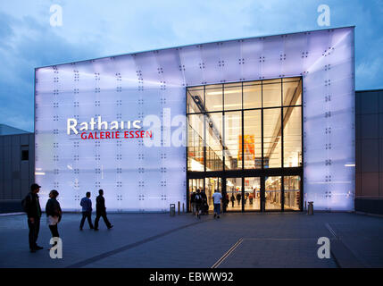 Shopping center Rathaus Galerie in Essen, Germany, downtown ...