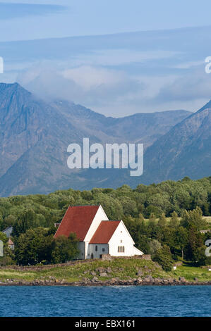 "Trondenes church with Harstad, Norway; Norway; Troms; Harstad Stock ...