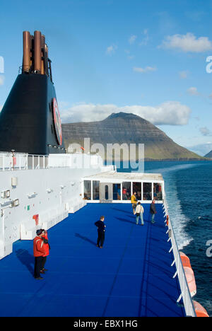 passenger on the ferry at Faroers islands, Denmark, Faroe Islands Stock ...