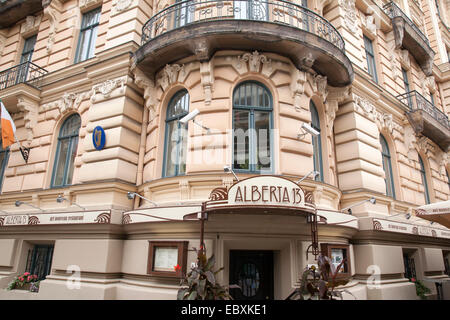 Alberta Restaurant Sign, Riga, Latvia Stock Photo - Alamy