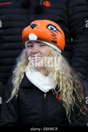 November 29, 2014 - Oregon State University head coach Mike Riley ...