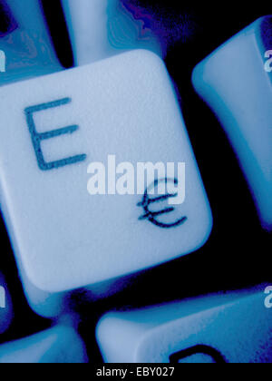Computer Keyboard with Euro symbol Stock Photo - Alamy