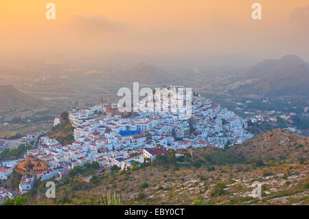 Mojacar, historic town centre, Almeria province, Andalusia, Spain ...